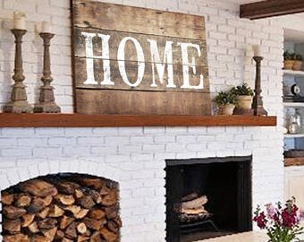 Rustic home sign | Etsy