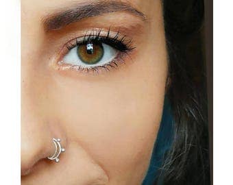Boho nose ring | Etsy