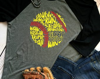 Softball team shirts | Etsy