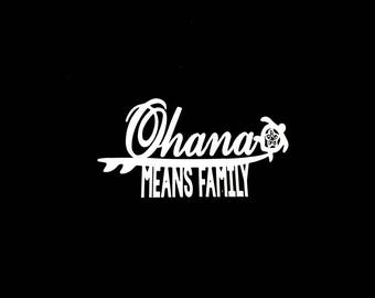 Ohana means family | Etsy