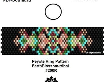 Peyote ring pattern | Etsy