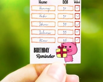 Birthday tracker | Etsy