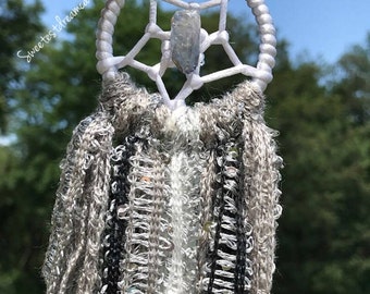 Crystal dreamcatcher | Etsy