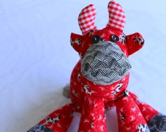 Cow STUFFED ANIMAL Sewing Pattern