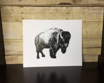 White Bison // print 5x8 A5