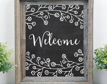 Welcome chalkboard | Etsy