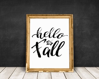 Fall printable art | Etsy