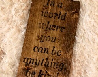 Be kind sign | Etsy
