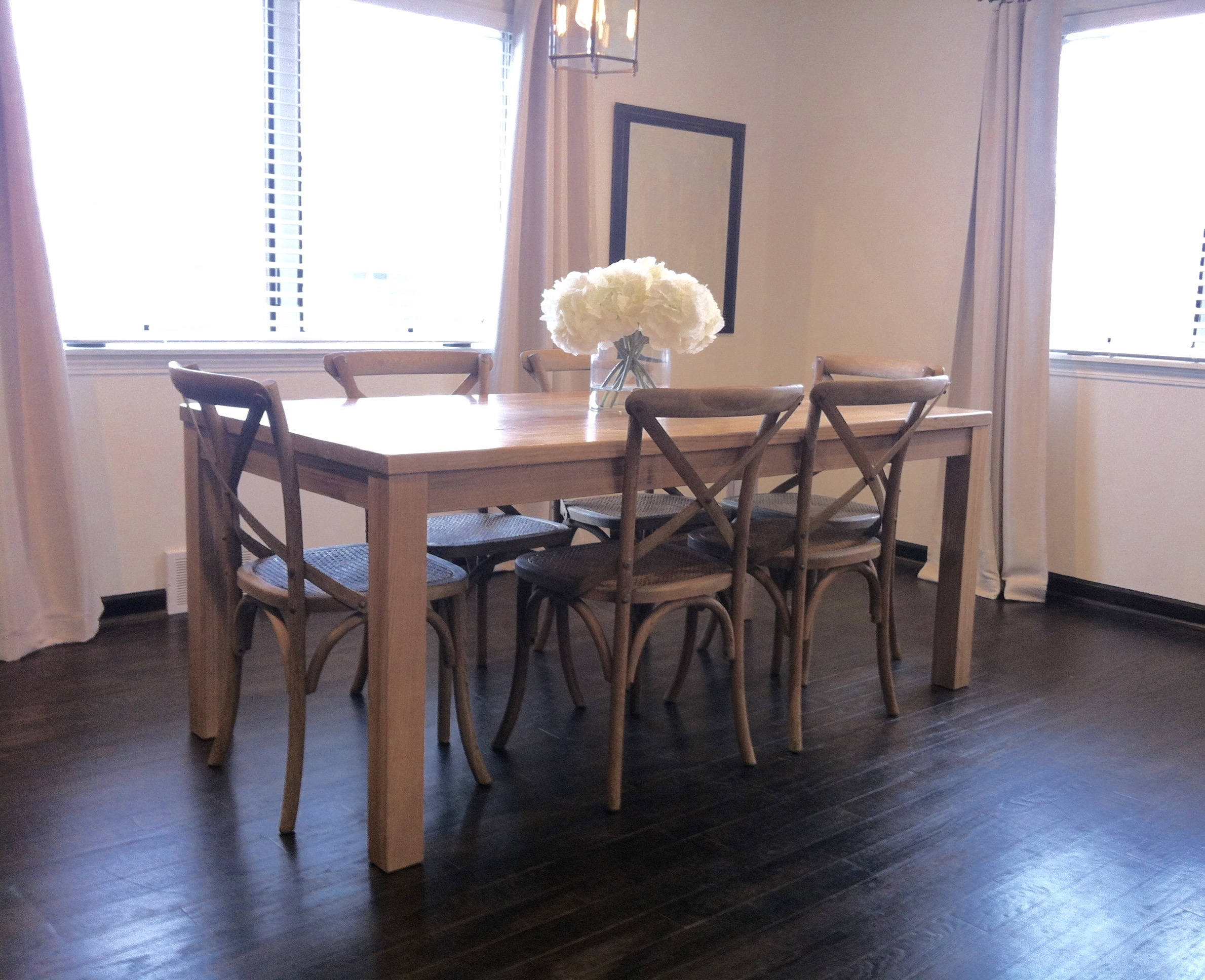 Dining Table Reclaimed Wood Parsons Kitchen Table