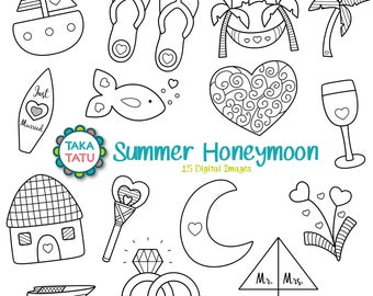 Honeymoon clipart | Etsy