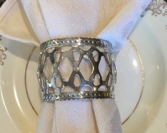 Silver napkin rings | Etsy