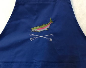 Rainbow trout watercolor print by Damon Crook 11 x 14
