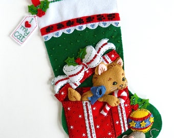 Cat stocking | Etsy