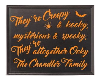 Addams family sign | Etsy