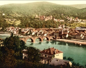 Heidelberg Germany art print print of original watercolor