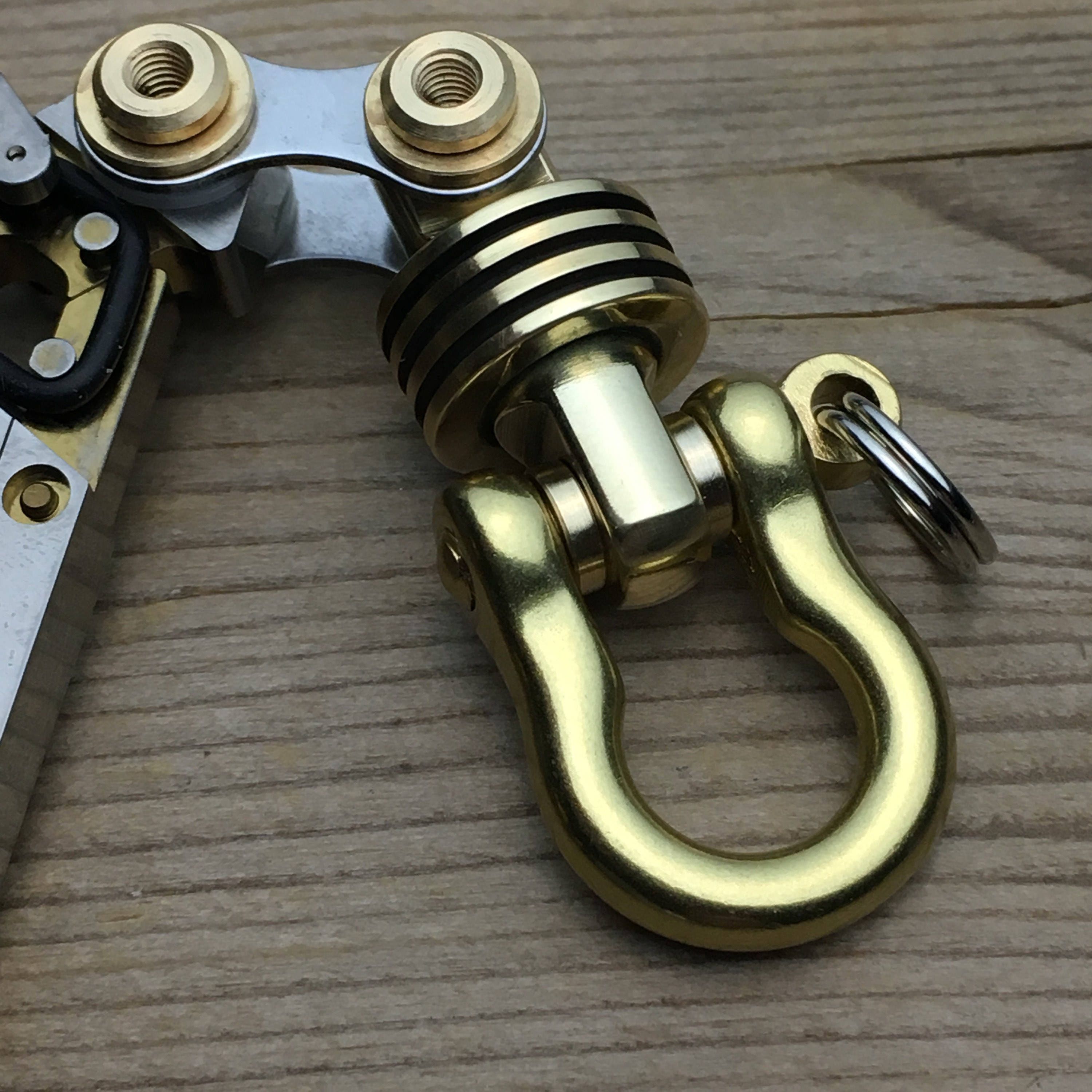 Ti-Drone carabiner, Shackle Key Chain/with swivel.