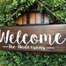 Welcome Sign Welcome Door Sign Personalized Sign Family