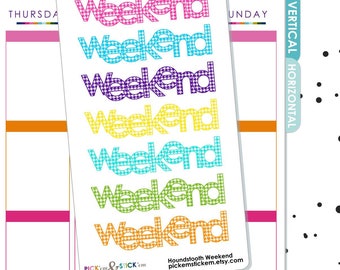 Weekend stickers | Etsy