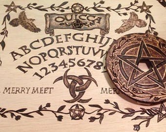 Real Ouija board Wood Hand-Sculpted