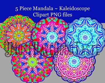 Boho ClipArt Medallion Bohemian Chic Mandala Clip Art