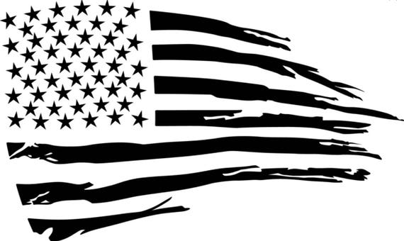 American Flag Stencil Old Glory Starts and Stripes Red