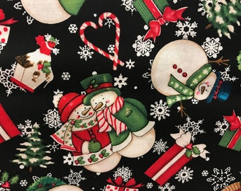 Christmas fabric | Etsy