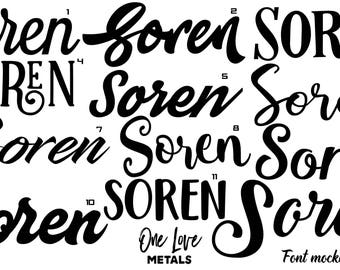 Baby boys font | Etsy