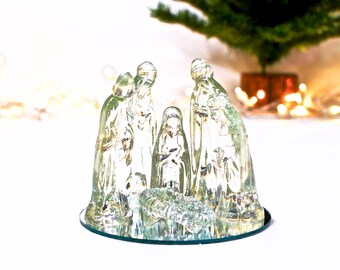 Glass nativity | Etsy
