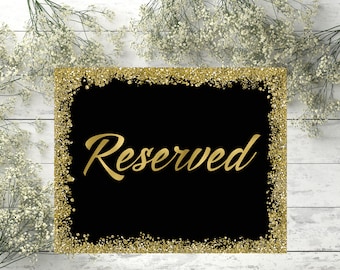 Reserved sign | Etsy