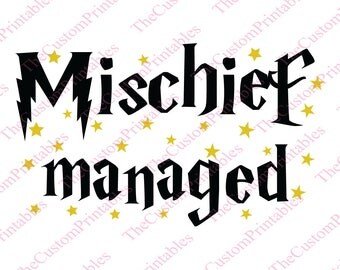 Mischief managed svg | Etsy