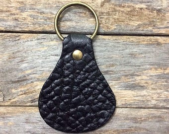 Leather keyring | Etsy