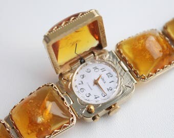 Soviet amber jewelry | Etsy