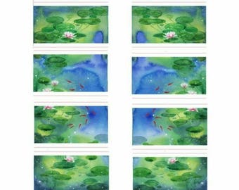 Water lily pond | Etsy