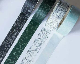 Science washi tape | Etsy