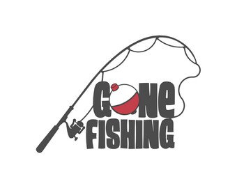 Fishing decal | Etsy
