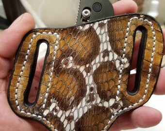 Snake skin knife | Etsy