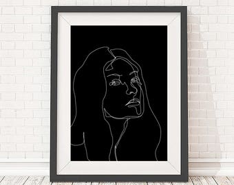 One line drawing | Etsy