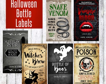 Vampire blood label | Etsy