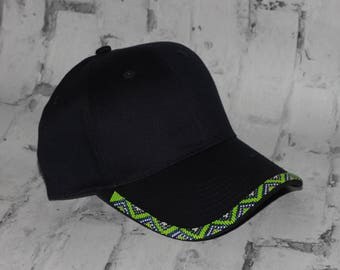 Items similar to Native Veteran Beaded Baseball Cap- Marines on Etsy