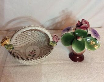 Capodimonte vase | Etsy