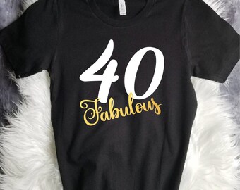 40th birthday shirt | Etsy