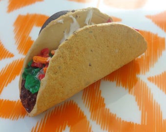 Polymer clay taco | Etsy