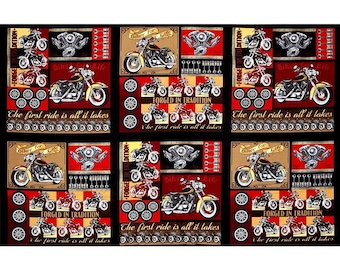 Harley davidson fabric | Etsy