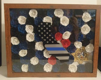 Police shadow box | Etsy