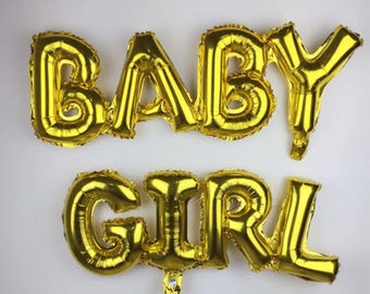 Gold letter balloons | Etsy