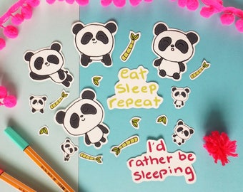 Panda decal | Etsy