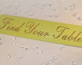 Find your table sign | Etsy