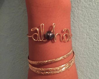 Hawaiian Jewelry Hawaiian Bracelets Hand Stamped Jewelry