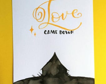Love came down | Etsy