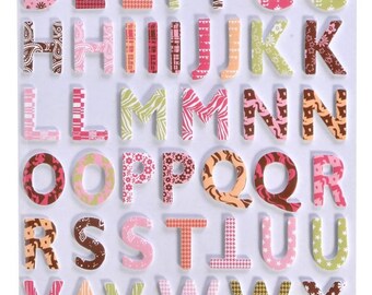 Letter stickers | Etsy